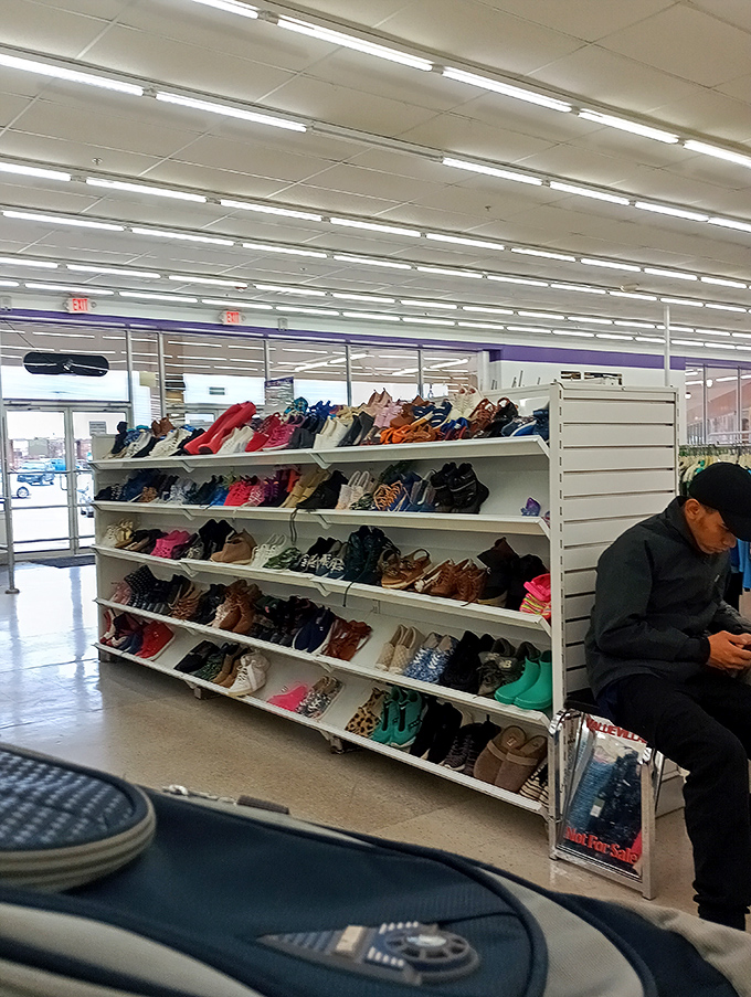 The shoe section &ndash; where footwear gets its second dance. Every pair tells a story, from barely-worn sneakers to those party heels with tales to tell. 