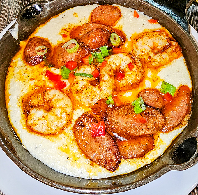 This cast-iron masterpiece arrives sizzling louder than your neighbor's leaf blower on Sunday morning.