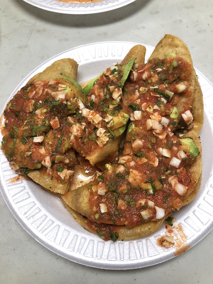 Golden-fried perfection! These shrimp tacos with their crispy shells, tender filling, and vibrant salsa are worth crossing county lines for.