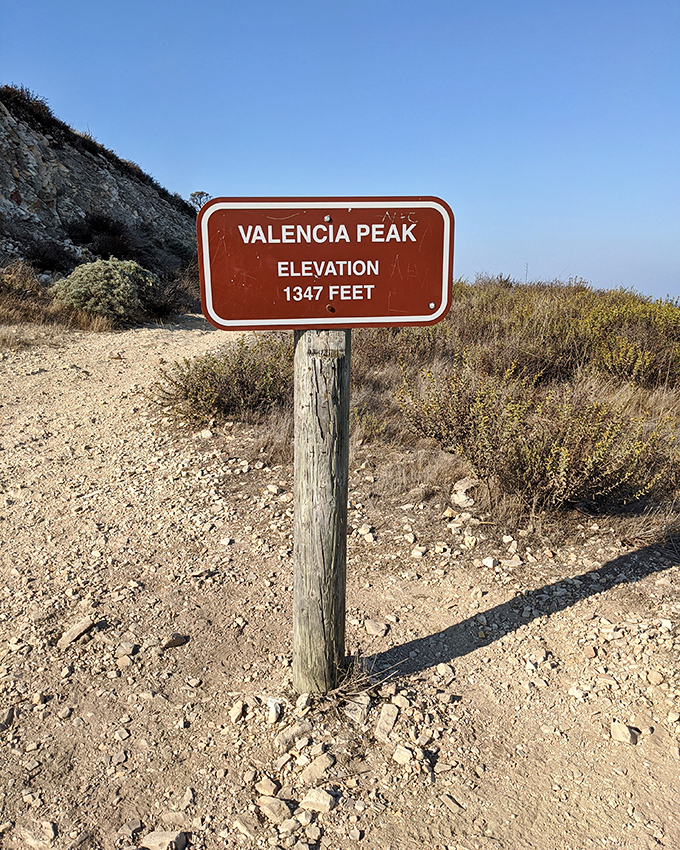 "1347 feet isn't Everest, but your Instagram followers won't know the difference." Valencia Peak rewards hikers with views worth every step.