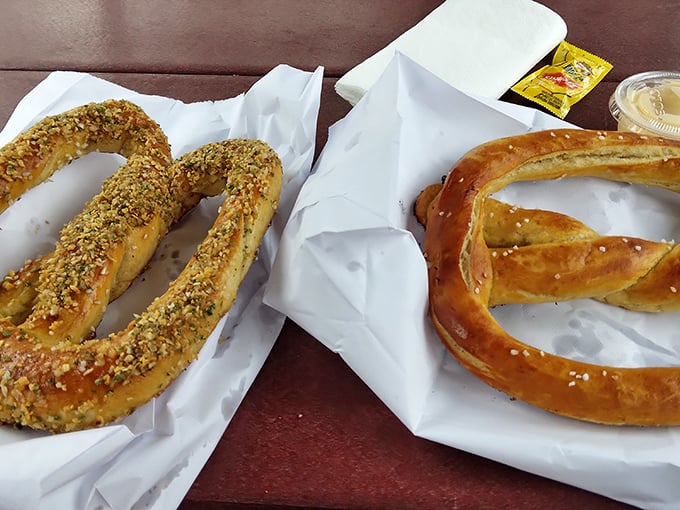 These aren't your ballpark pretzels. One bite of these hand-rolled beauties and you'll wonder why you ever settled for the mall version.
