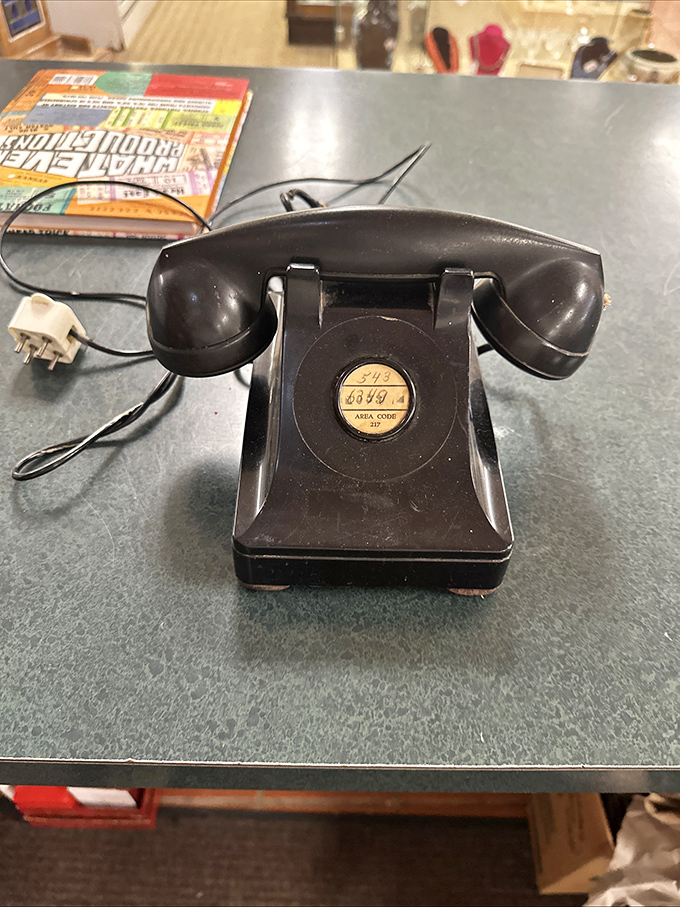 This rotary phone isn't just vintage&mdash;it's a portal to an era when "hanging up" required actual hanging and "blocking a caller" meant unplugging the wall jack.