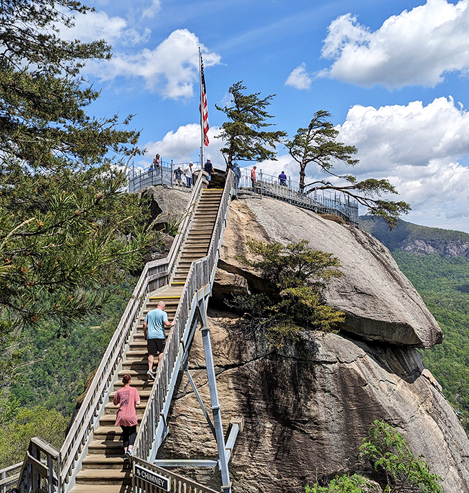 "Just 26 more steps!" you'll lie to yourself, joining fellow climbers on this stairway to heaven. The views make every burning calf muscle worthwhile.