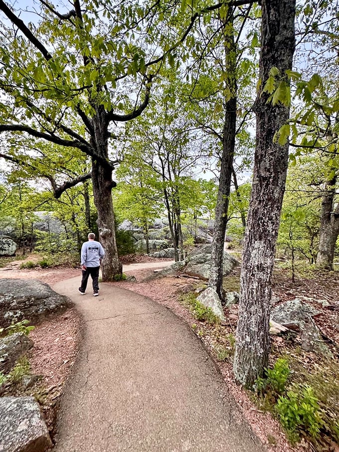 The accessible Braille Trail winds through the forest, proving that Mother Nature's most spectacular wonders should be available to everyone.