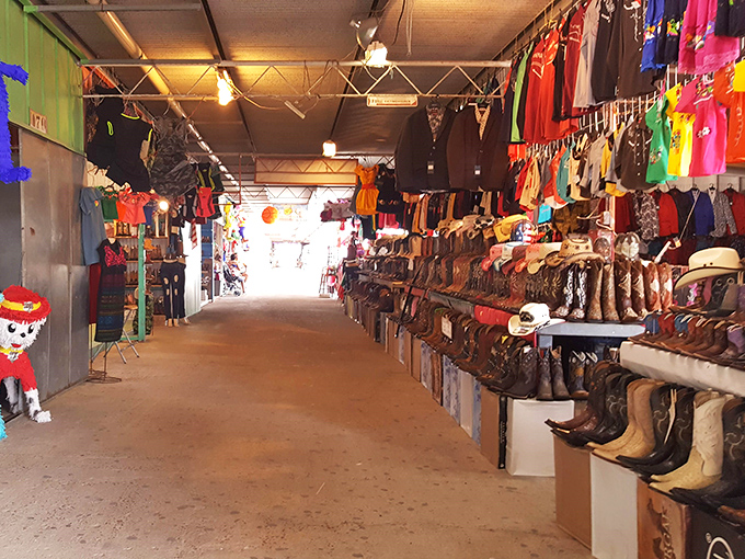 Boots, boots, and more boots! This 77 Flea Market has enough footwear to outfit a Texas-sized square dance or rodeo.