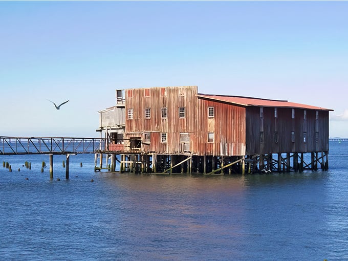 Astoria: Morning fog embraces this historic fishing village, where Victorian homes cling to hillsides overlooking a beach that goes on forever.
