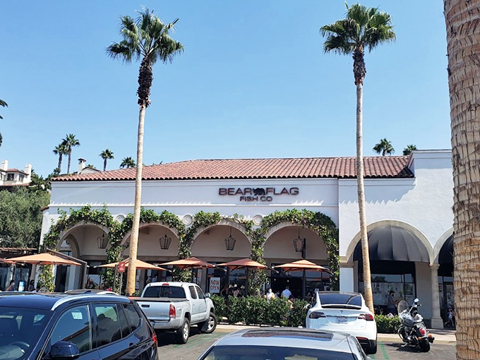 Bear Flag Fish Co.'s Spanish-style architecture hides in plain sight. This Newport Beach gem serves seafood so fresh it was practically swimming this morning.