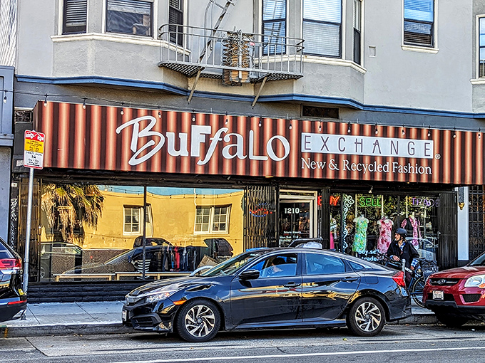 Buffalo Exchange: where fashion goes for its second act. That striped awning has sheltered countless style transformations.