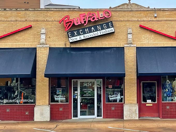Buffalo Exchange's vintage brick storefront looks like it belongs in a Wes Anderson film&mdash;quirky, charming, and full of stories.