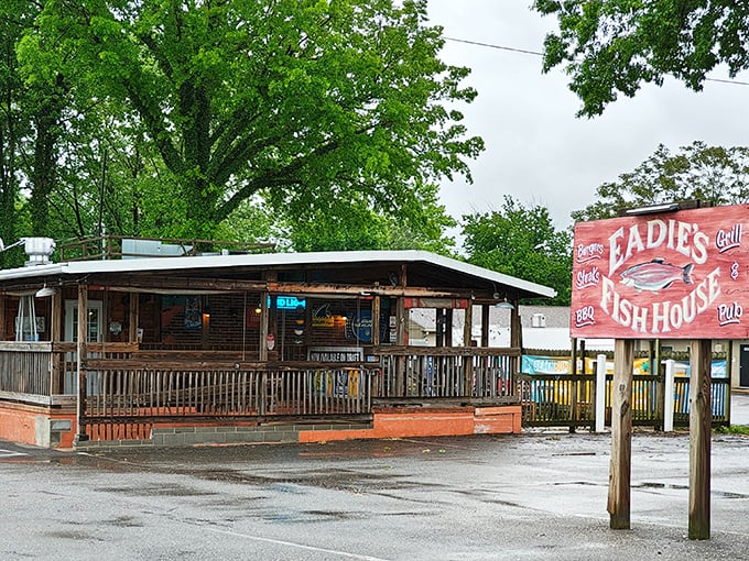 Eadies Fish House looks like the kind of place where fish stories get better with each telling—and the actual fish lives up to the hype.