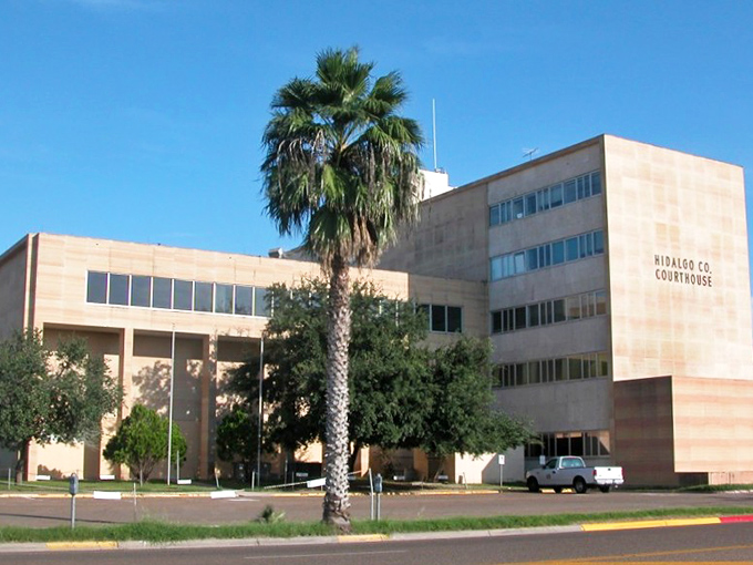 Edinburg's Hidalgo County Courthouse&mdash;where government business happens with just enough sandstone gravitas to make you feel important.