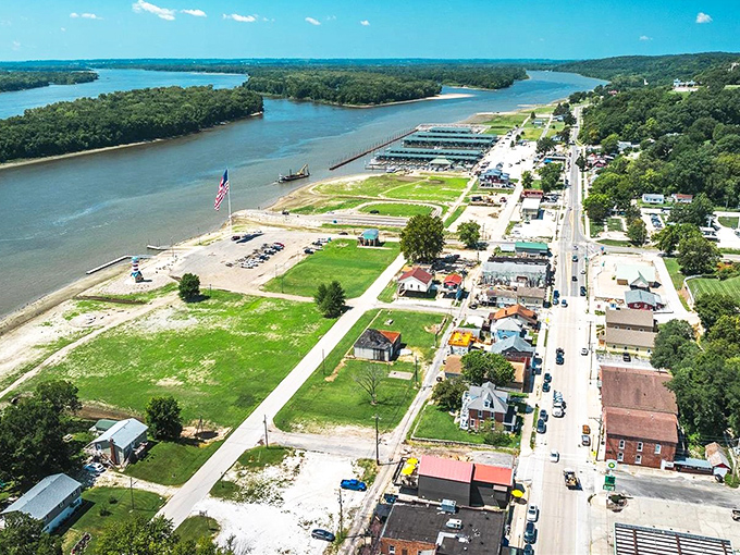 Grafton's waterfront homes stand ready for adventure, with boats bobbing gently like patient dogs waiting for their morning walk.