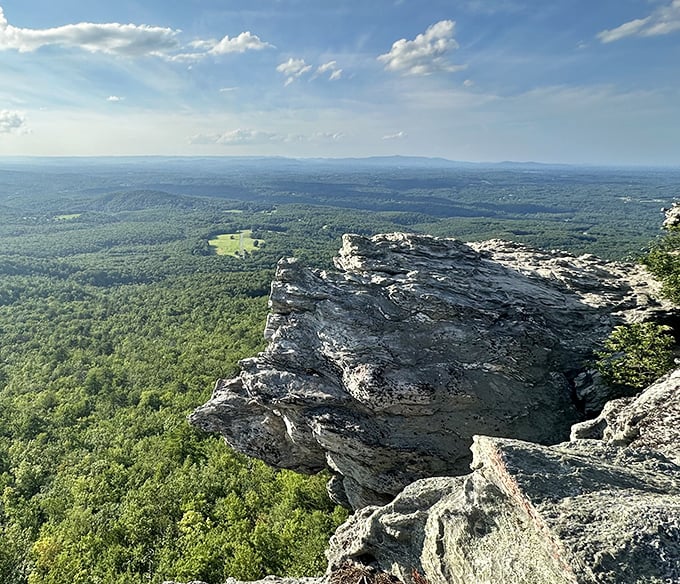 Million-dollar views that cost only a hike. Hanging Rock's majestic overlook makes you feel like you're floating.