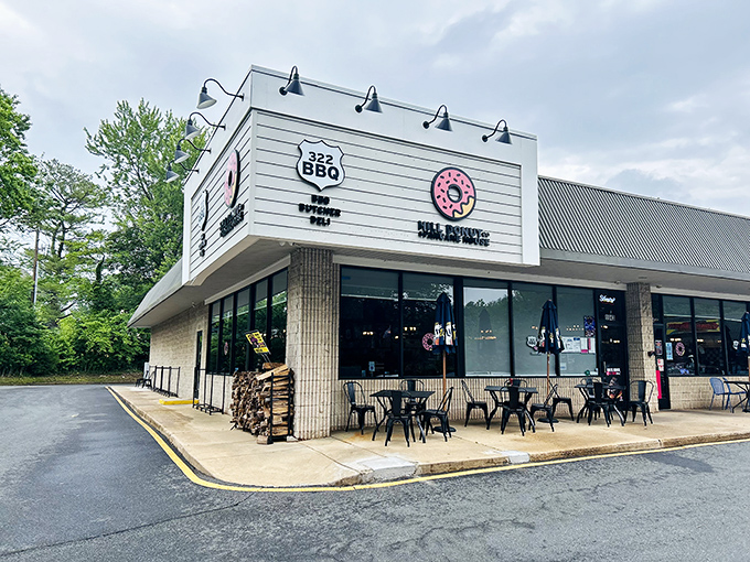 Two breakfast favorites under one roof? Hill Donut Co proves that sometimes more really is more.