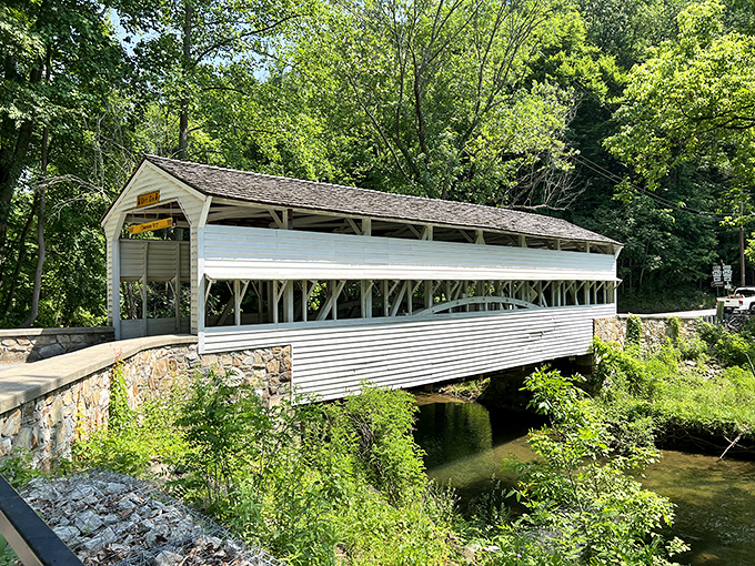 Knox Bridge nestles into its landscape like it grew there naturally&mdash;Pennsylvania's answer to Middle-earth architecture.