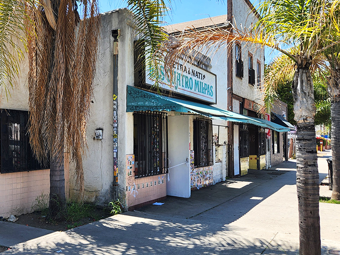 Las Cuatro Milpas' unassuming exterior hides San Diego's most beloved handmade tortillas. Sometimes the plainest buildings hold the greatest culinary treasures.