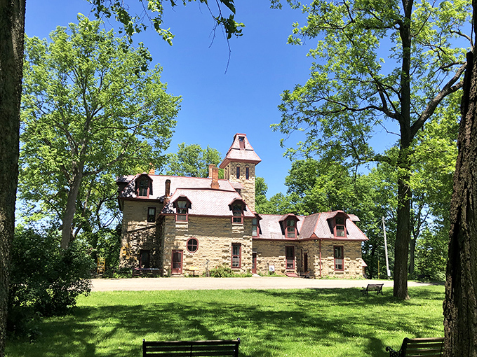 Mac-A-Cheek's storybook silhouette emerges from lush greenery like something Walt Disney sketched on his lunch break.