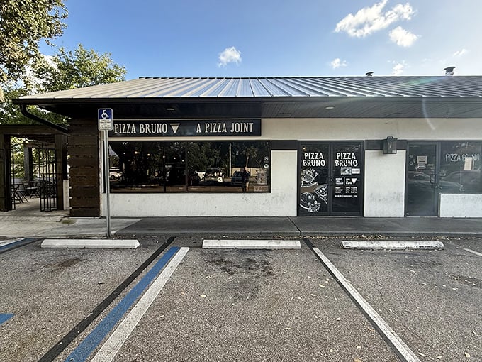 Pizza Bruno's minimalist exterior belies the flavor explosions happening inside. This Orlando hotspot is where pizza purists and adventurous eaters find common ground.