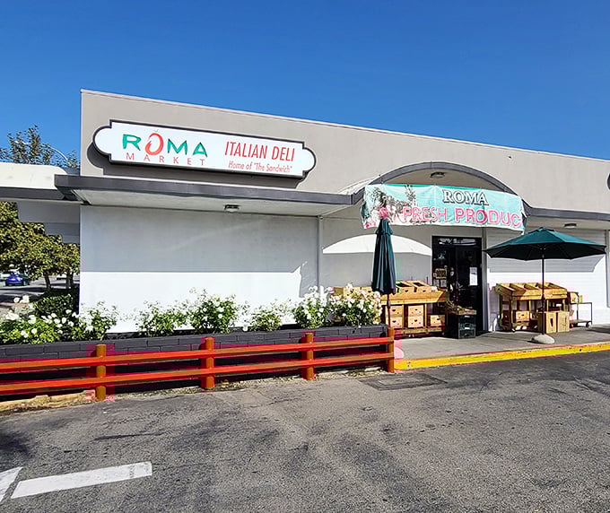 Roma Market's simple storefront promises Italian authenticity without the fuss&mdash;just genuine flavors and that famous sandwich.
