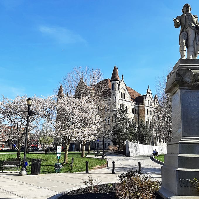 Scranton's historic architecture stands as a testament to Pennsylvania's industrial past, where beautiful stone buildings have found new purpose in a changing economy.