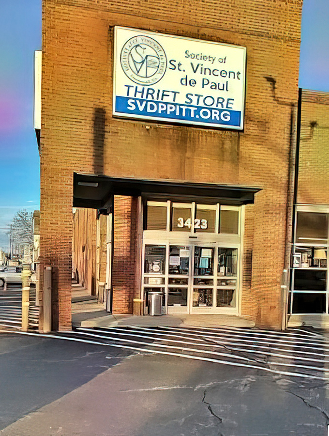 That brick building holds more than merchandise - it's a community cornerstone of compassion and deals.