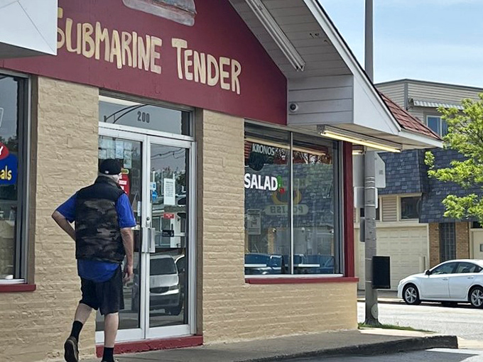 Submarine Tender's modest storefront hides torpedo-sized subs that'll sink your hunger completely. 