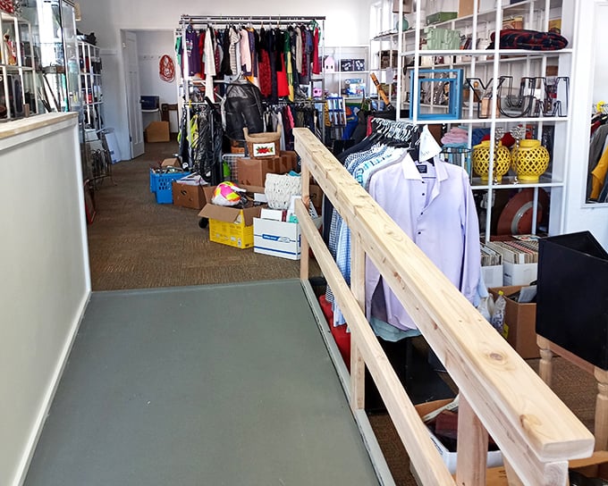 The Arc's organized interior transforms thrift shopping from chaotic treasure hunt to pleasant afternoon adventure.