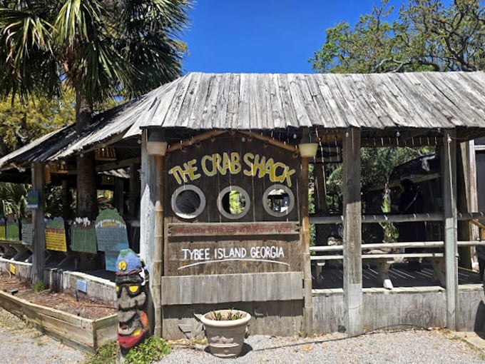 Weathered wood and rustic charm create the perfect backdrop for messy, hands-on seafood feasting adventures