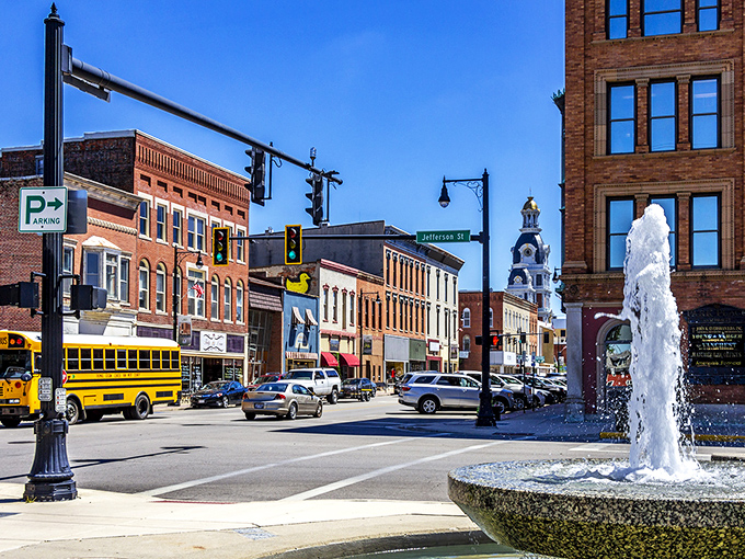 Van Wert's Main Street feels like it should be in a Hallmark movie—beautiful old buildings with the promise of affordable treasures inside.