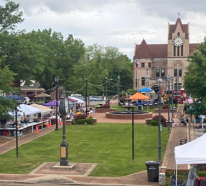 Washington's historic district invites you to slow down and notice the details. Those antique shops aren't going anywhere!