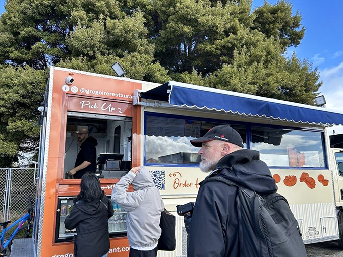 Food trucks fuel the treasure hunt while hungry shoppers refuel between amazing vintage finds.