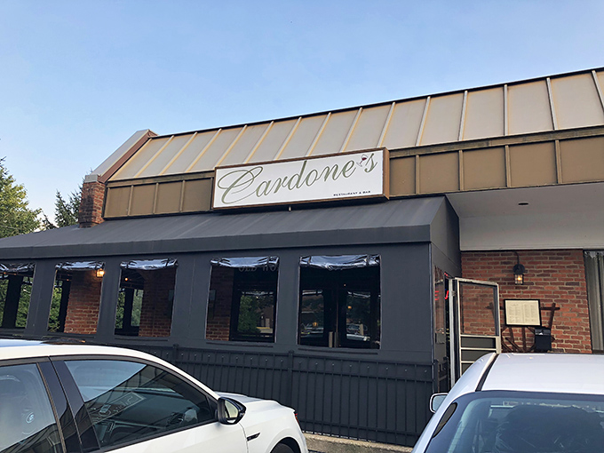 Where Westerville meets the Mediterranean. Cardone's exterior hints at the refined Italian experience waiting within those brick walls.