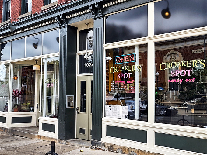 Croaker's Spot brings soul to seafood in this beautifully preserved building. Those windows have witnessed countless "mmm" moments.