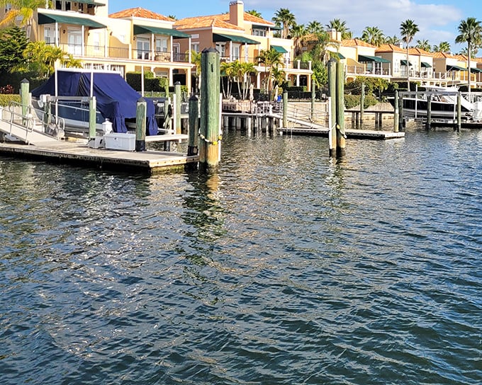 Waterfront living without breaking the bank. Dunedin's marina offers the Florida dream: boats bobbing gently in crystal-clear waters.