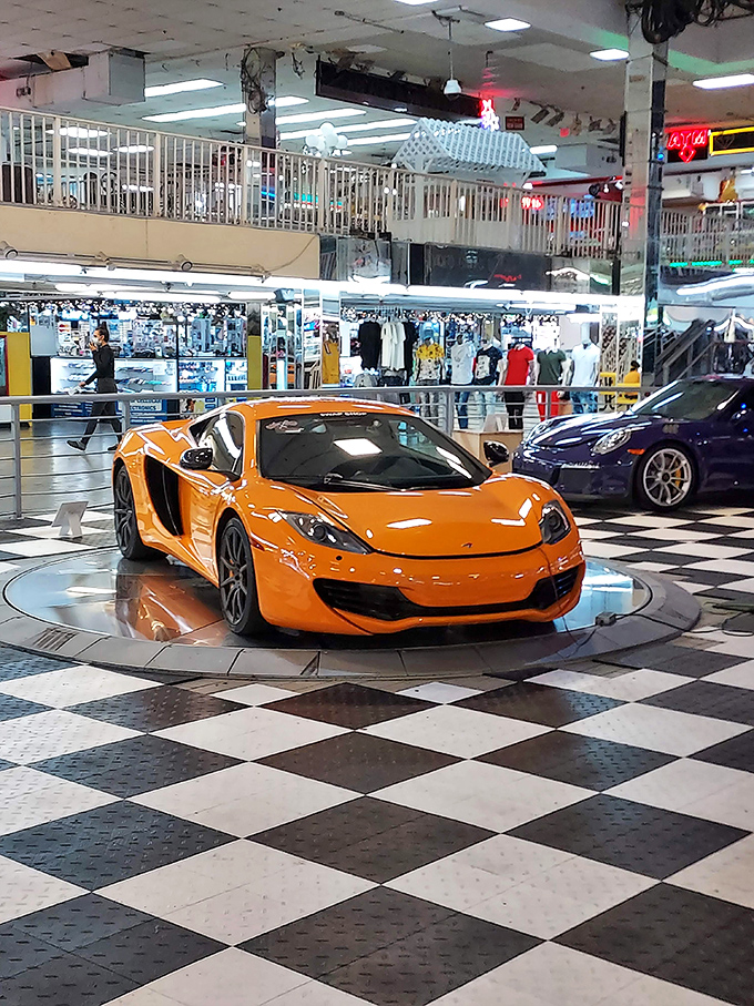 Luxury meets bargain hunting at Fort Lauderdale's Swap Shop, where even supercars make an appearance.