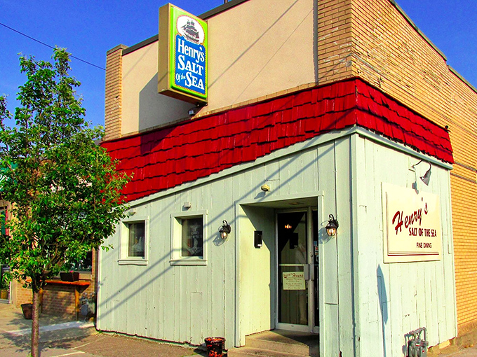 Blue siding, red roof, seafood magic inside. Henry's has been Allentown's worst-kept secret for folks who know real fish.
