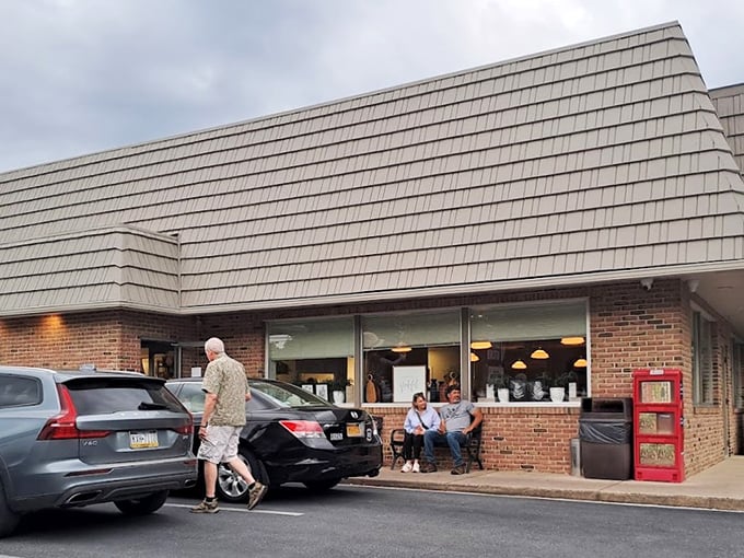 The warm evening light makes Katie's Kitchen look like a painting. Edward Hopper meets Amish Country!