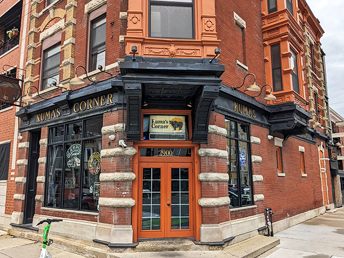 Where metal meets meat in a corner spot that's become legendary for burgers that break all the rules.