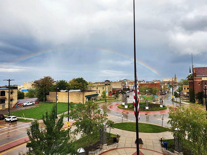 Even Mother Nature approves of Racine, painting double rainbows over this lakeside community like divine endorsement.
