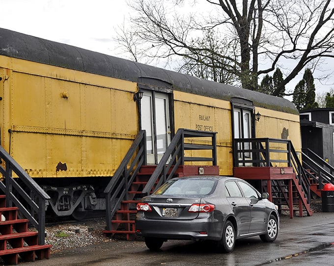 The Railway Post Office car in Ronks &ndash; when mail delivery had more charm than your Amazon Prime notification.