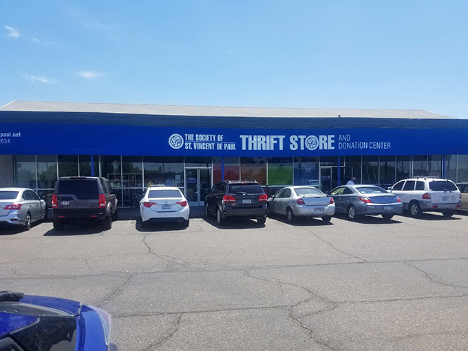 The bright, organized interior feels more department store than thrift shop, with treasures neatly arranged for your discovering pleasure.