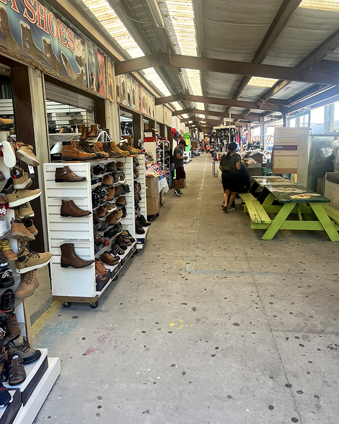 The shoe hunter's dream come true. More boots and sneakers than you could wear in a lifetime!