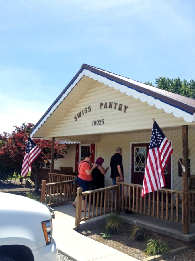This quaint porch might look like Grandma's house, but inside they're crafting sandwiches that would make her secret recipes blush with envy.