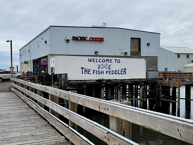 This working fish plant doubles as a restaurant, where your oysters travel about 50 feet from bay to plate.
