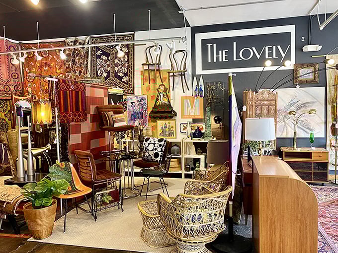 It's like someone gathered all the coolest furniture from your stylish grandparents' houses under one fabulous roof.