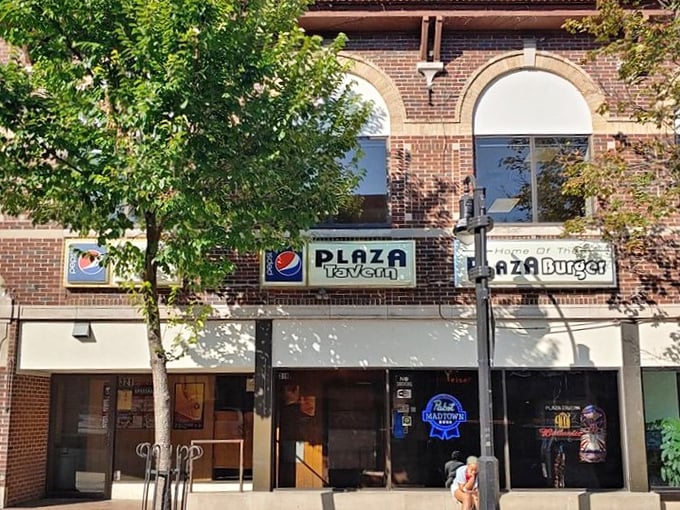 Behind these brick walls and Pabst signs lies burger nirvana, where the mysterious Plaza sauce has been changing lives one patty at a time.