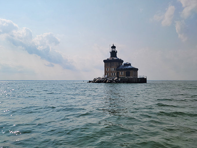 Standing alone miles from shore, this lighthouse has seen more sunrises and sunsets than any of us ever will.
