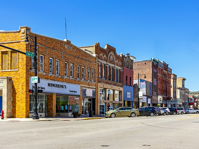 A quintessential American downtown in Van Wert, where historic architecture houses modern businesses and friendly faces behind every counter.