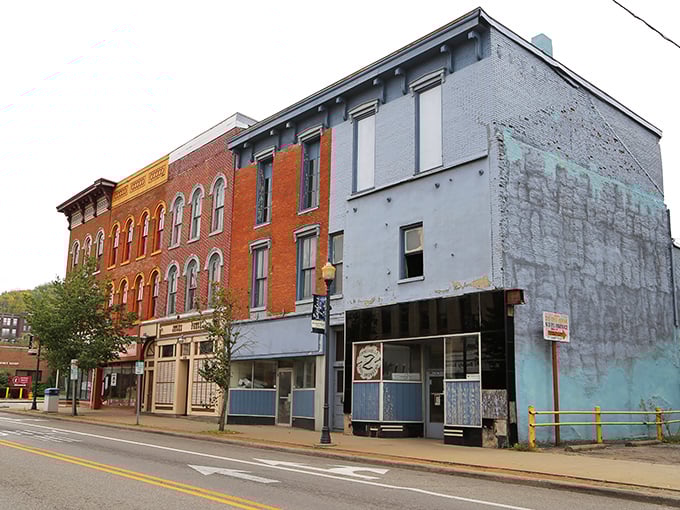"These historic storefronts in Zanesville have weathered decades with grace. If only brick walls could share their stories!"