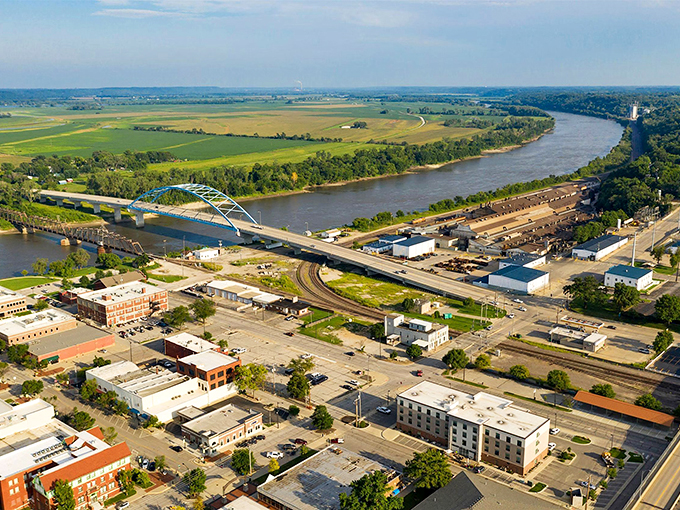 The Missouri River once made Weston a bustling port. Today, it provides the scenic backdrop for this picturesque town.